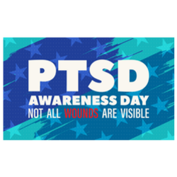 Blue National Ptsd Awareness Day Is On The 27th Of June Sticker