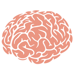 Brain Icon Sticker