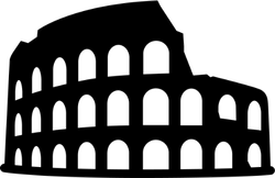Colosseum Silhouette Sticker