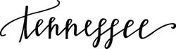 Tennessee Script Text Sticker