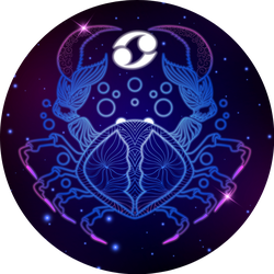 Cancer Zodiac Sign Galaxy Sticker