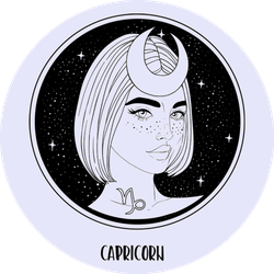Capricorn Astrological Sign Future Telling Sticker