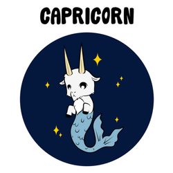 Capricorn Zodiac Animated Horoscope Sticker