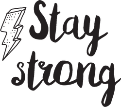 Stay Strong Script Sticker