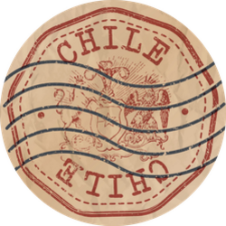 Chile Stamp Travel Passport Sticker