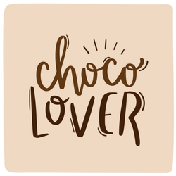 Choco Lover Chocolate Hand Lettering Sticker