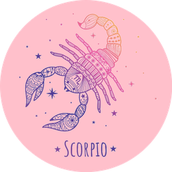 Colorful Zodiac Sign Scorpio Sticker