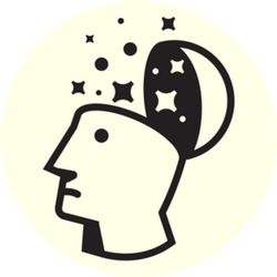 Creative Thinking Look Into His Head Brain Sticker