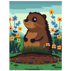 Get ready for Groundhog Day with our collection of stickers