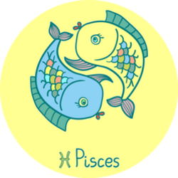 Cute Pisces Fish Illustration Sticker