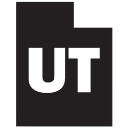 Silhouette Map Of Utah Abbreviation Sticker