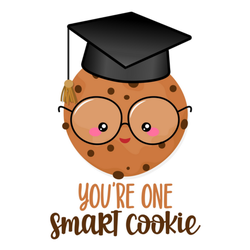 You Are One Smart Cookie Graduation Illustration Sticker