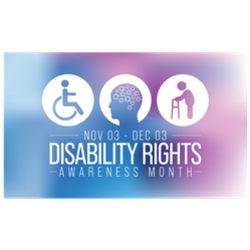 Disability Rights Awareness Month Gradient Sticker