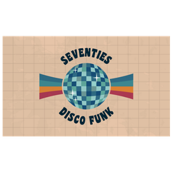 Disco Funk 1970's Sticker