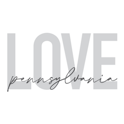 "Love Pennsylvania" Typography Sticker