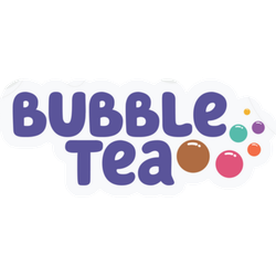 Bubble Tea Lettering Sticker