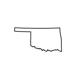 Map Of Oklahoma Sticker