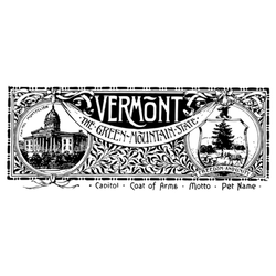 The State Banner Of Vermont Sticker