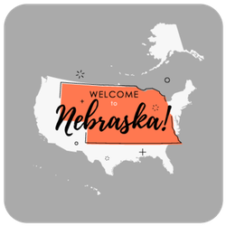 Retro Welcome To Nebraska Sticker