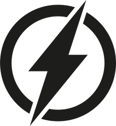 Electric Lightning Power Icon Sticker