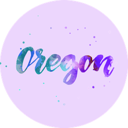 Oregon - Inspirational Handwritten Brush Lettering Sticker
