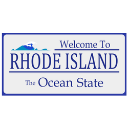 Welcome To Rhode Island The Ocean State Rectangle Sticker