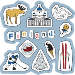 Finland Landmarks And Icons Sticker