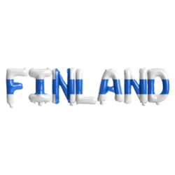 Finland Letter Balloons Sticker