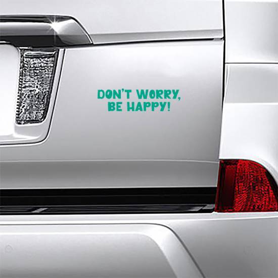 Don't Worry Be Happy Transfer Sticker