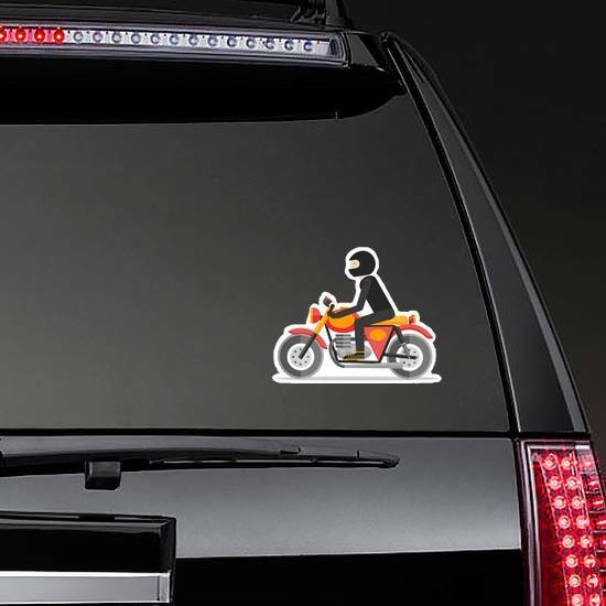 Custom Motorcycle Cartoon Sticker