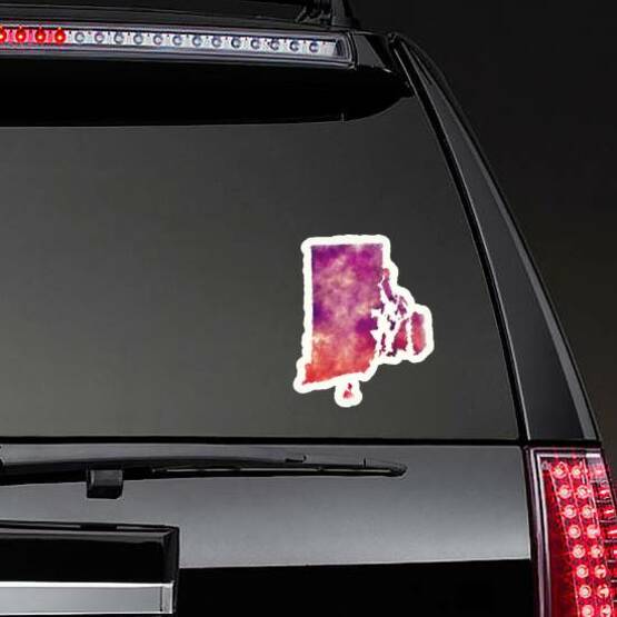 Rhode Island State Usa Watercolor Map Sticker