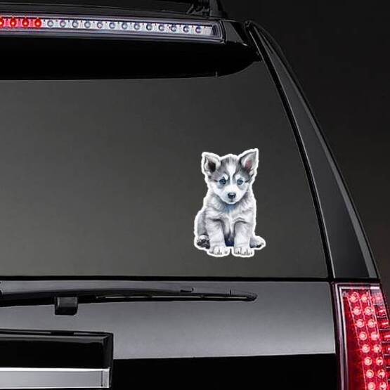Siberian Husky Puppy Sticker