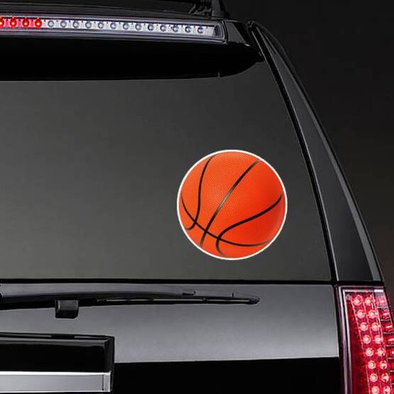 Realistic Vector Basketball Sticker