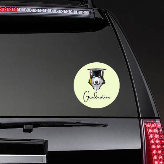 Husky Graduate Sticker