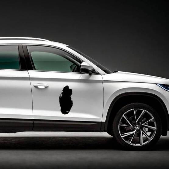 High Detailed Map - Qatar Sticker