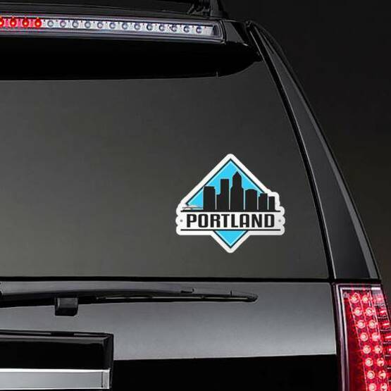 Portland Oregon Skyline Logo Sticker