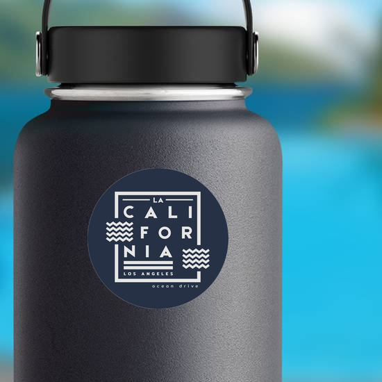 California, Los Angeles Circle Sticker