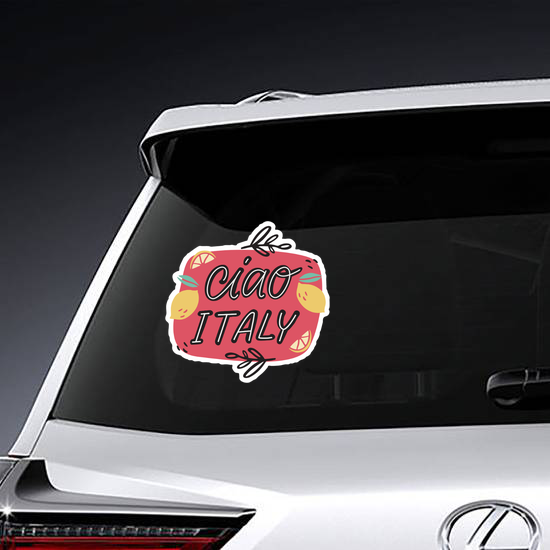 Ciao Italy With Lemons Sticker