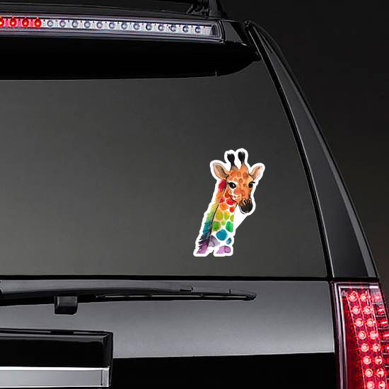 Colorful Giraffe Sticker