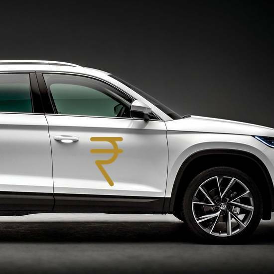 Rupee Symbol Sticker