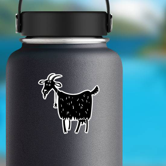 Farm Animal. Cartoon Goat. Sticker