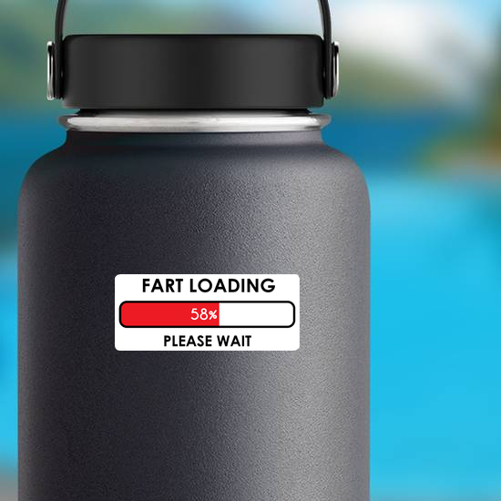 Fart Loading Please Wait Meme Sticker