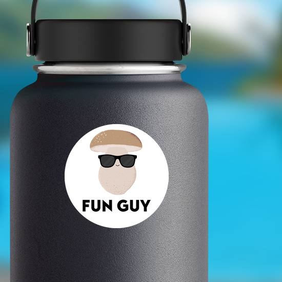 Fun Guy Mushroom Sticker