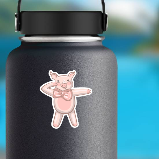 Funny Dancing Pig Dab Meme Sticker