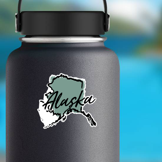 Hand Drawn Alaska State Sticker