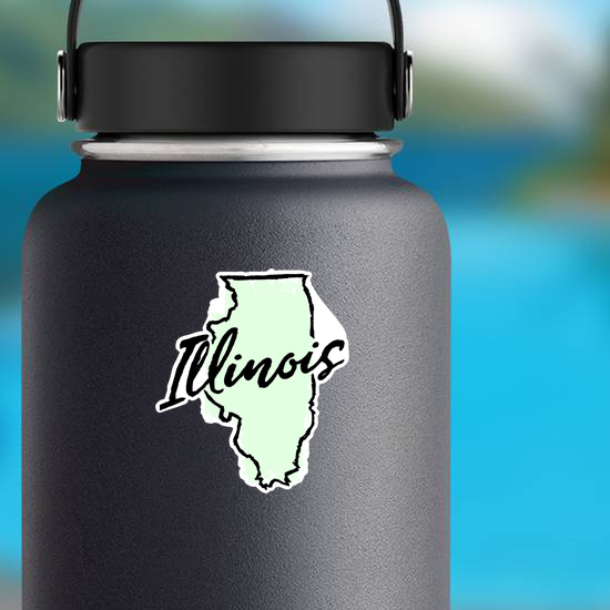 Hand Drawn Illinois State Sticker