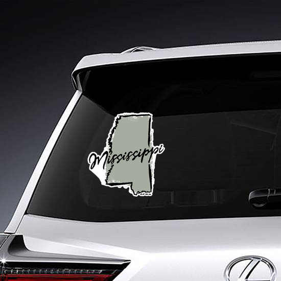 Hand Drawn Mississippi State Sticker