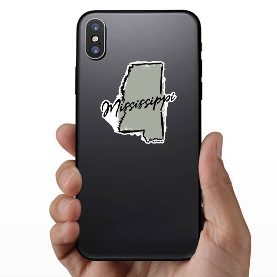 Hand Drawn Mississippi State Sticker