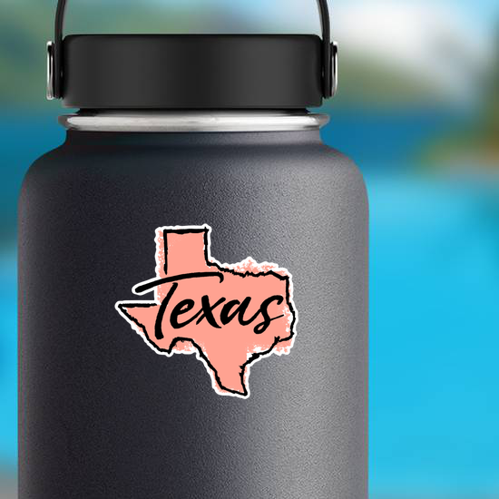 Hand Drawn Texas State Sticker