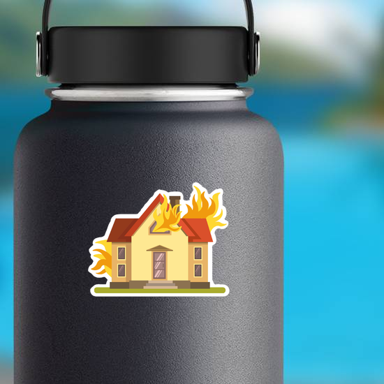House on Fire Sticker
